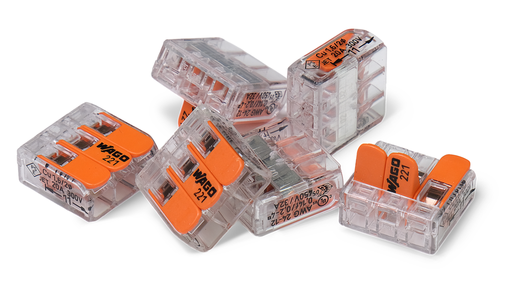 Wago 221-413 Splicing connector with levers | 3-conductor 100-P - The ...